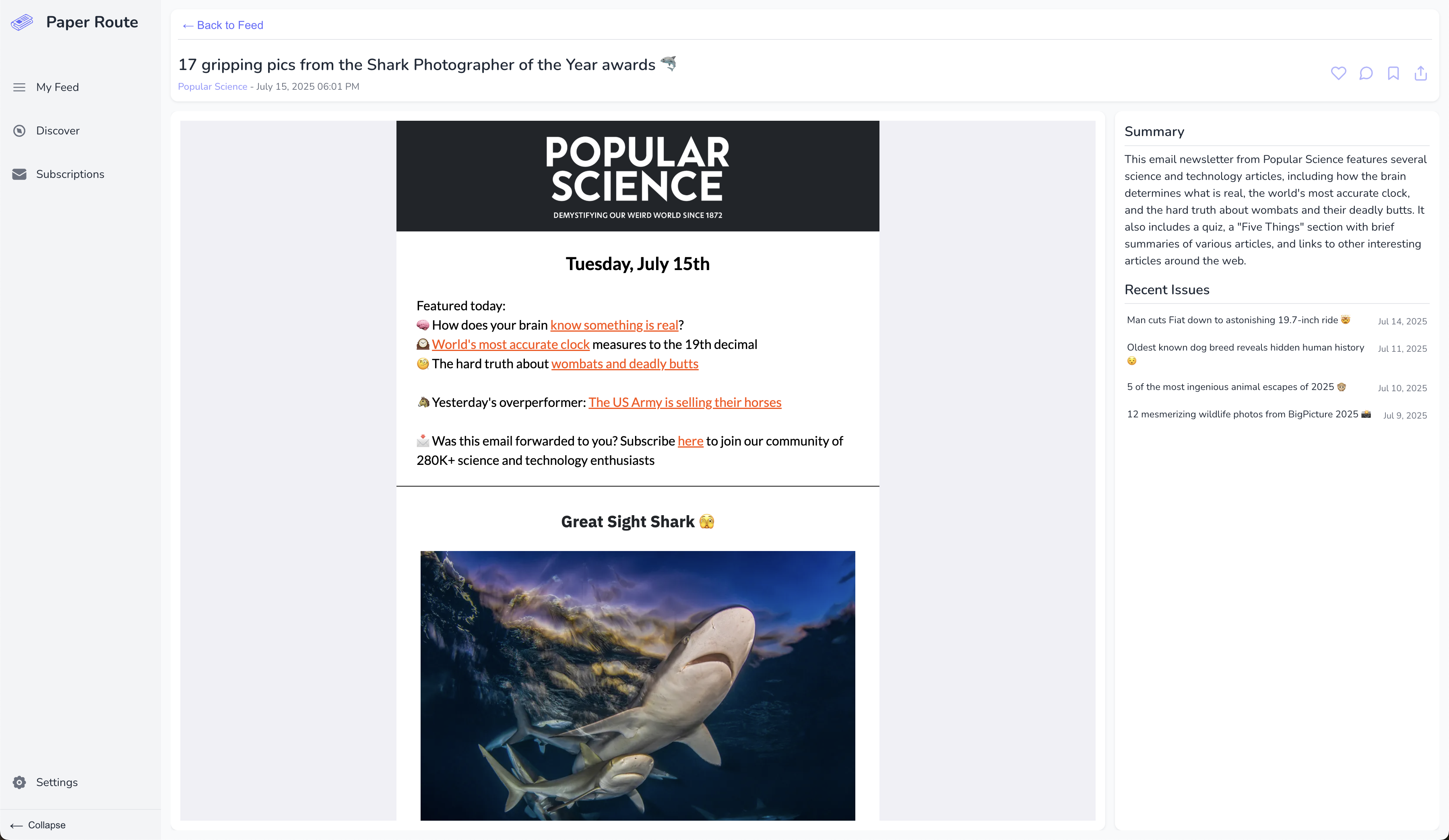 Paper Route - A Better Home for Newsletters