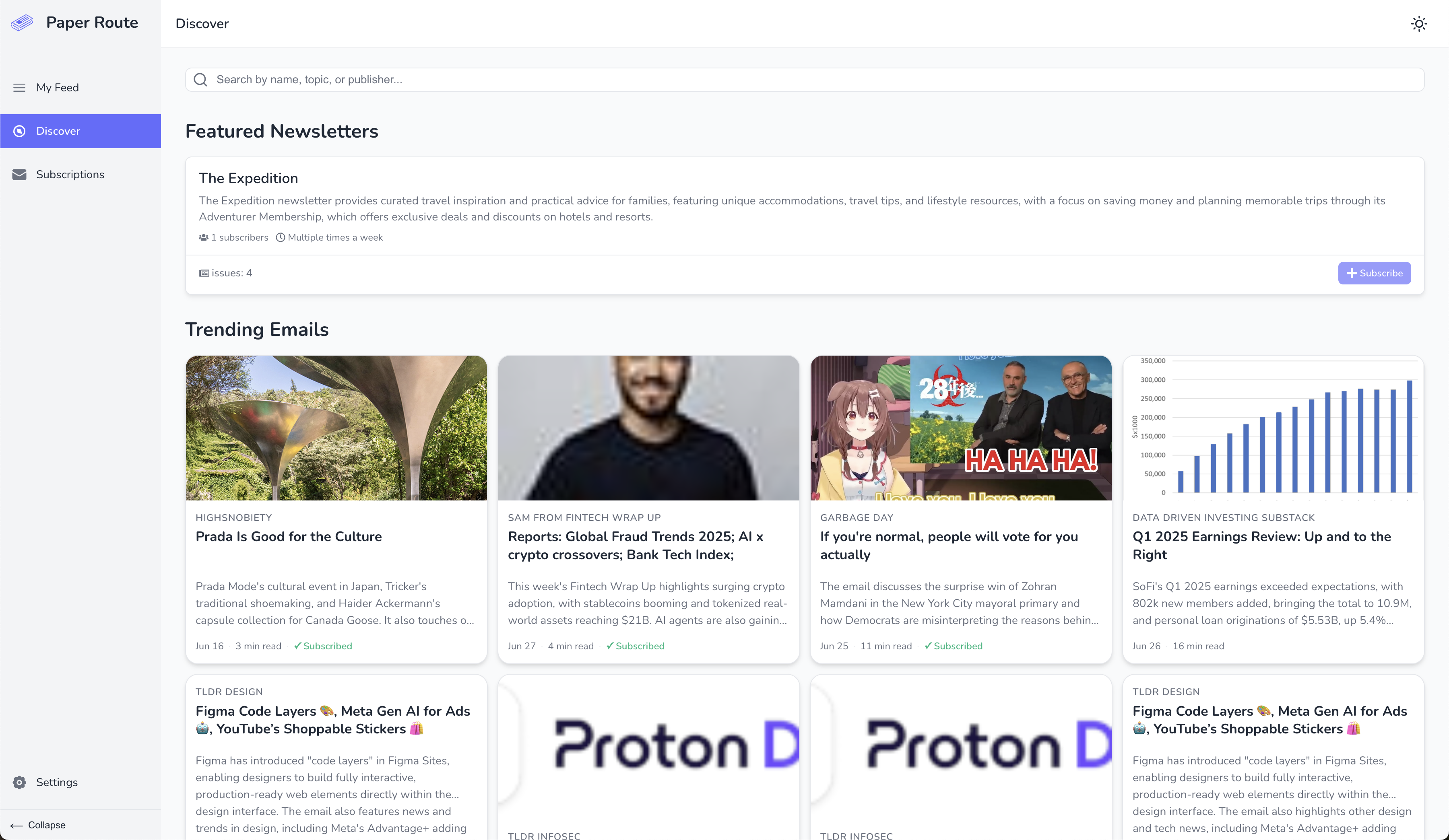 Paper Route - A Better Home for Newsletters